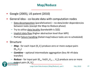 Large Scale Data Analysis with Map/Reduce, part I | PDF