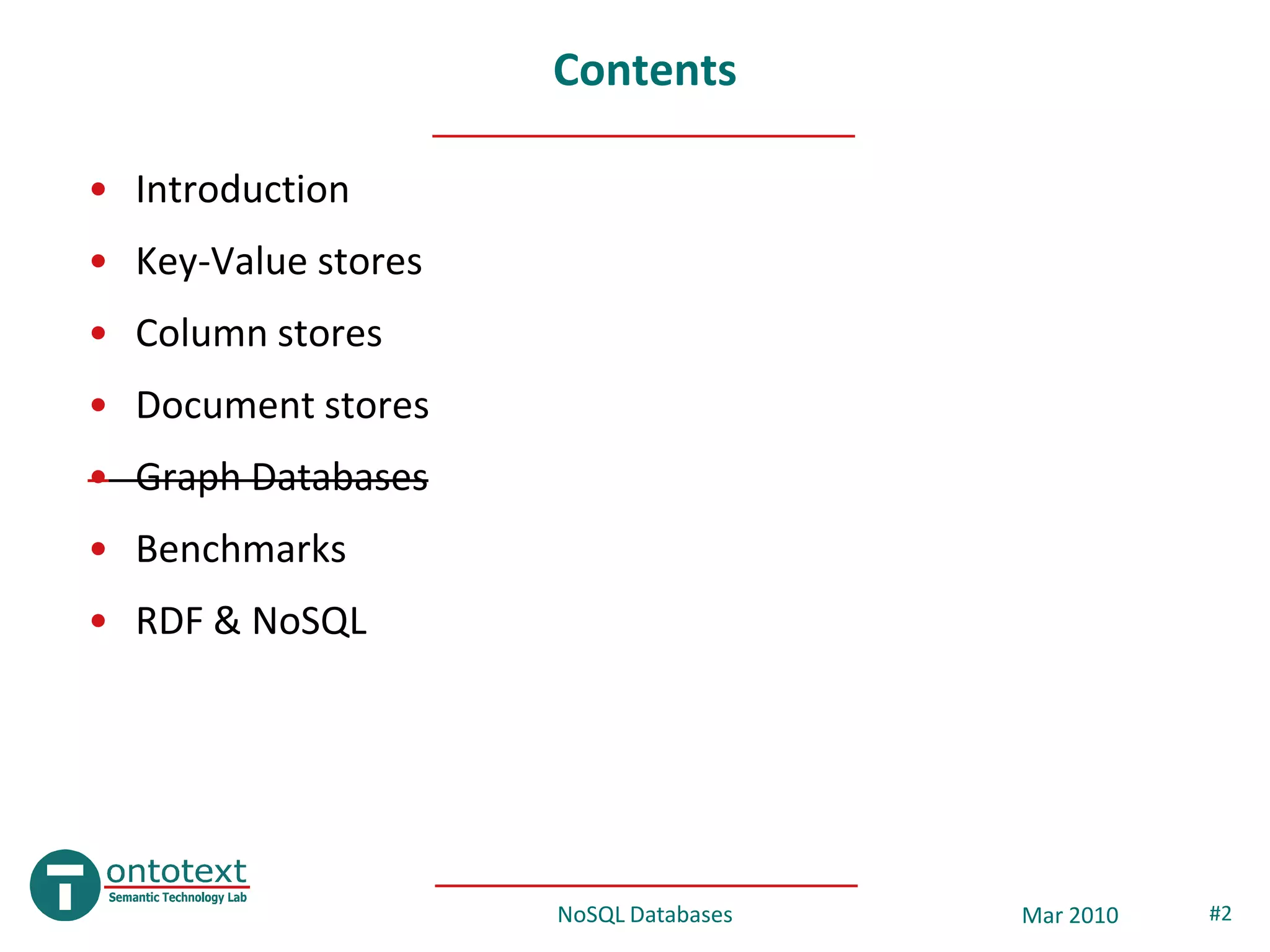 NoSQL databases | PDF