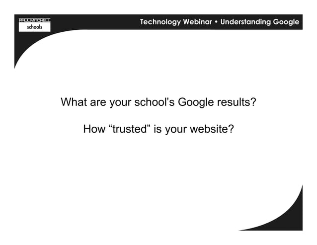 Understanding Google Webinar | PPT