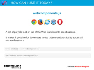 Tech webinar: Polymer & Web Components Quick Start | PPT