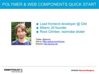 Tech webinar: Polymer & Web Components Quick Start | PPT