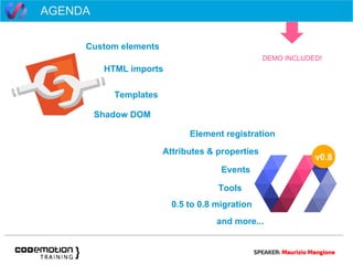 Tech webinar: Polymer & Web Components Quick Start | PDF