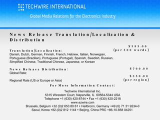 Techwire International | PPT