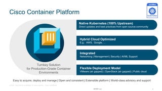 The Enhanced Cisco Container Platform | PPT