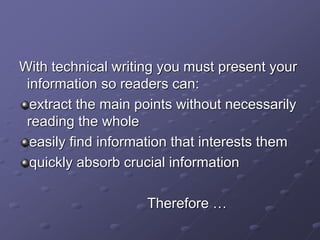 Technical Writing presentation updated.ppt | Computing | Technology ...