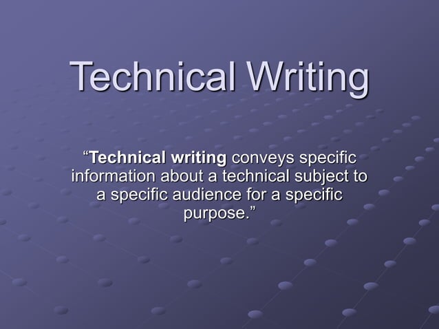 Technical Writing presentation introductory.ppt