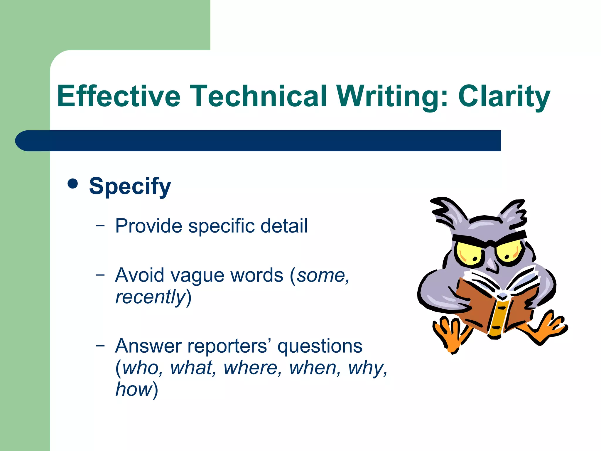 technical writing styles | PPT