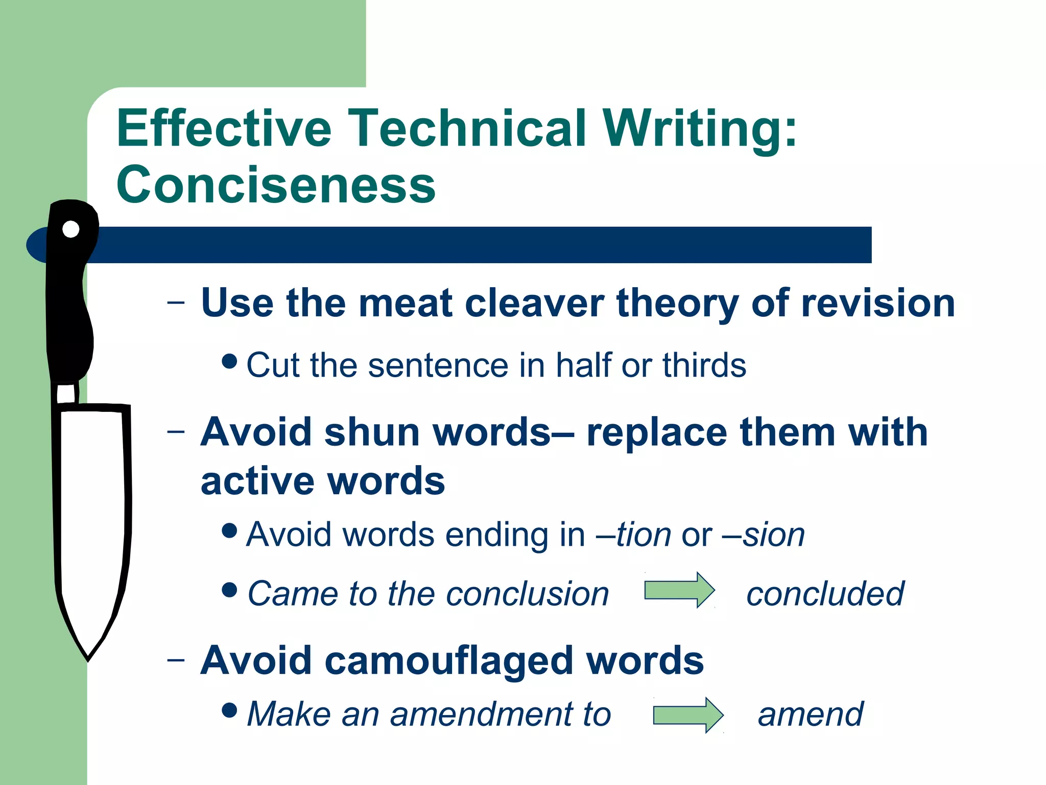 technical writing styles | PPT