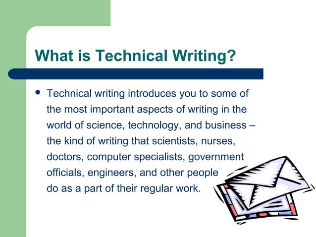 technical writing styles | PPT
