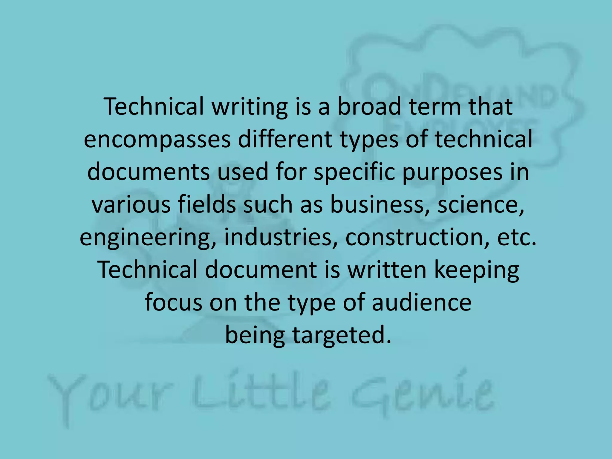 What is Technical Writing ? | PPTX
