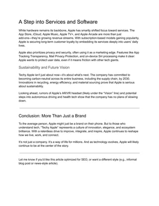 Techy Apple_ The Powerhouse of Innovation and Ecosystem Integration.pdf