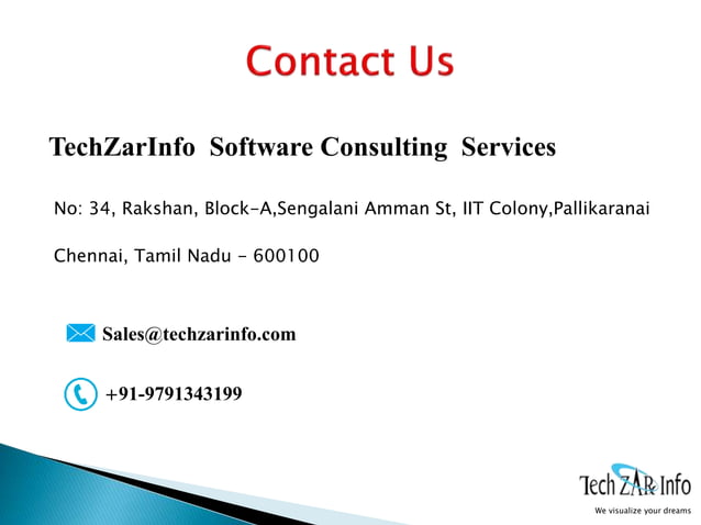 TechZarInfo web design and development | PPT