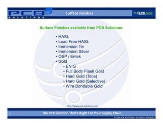 PCB Surface Finish | PDF