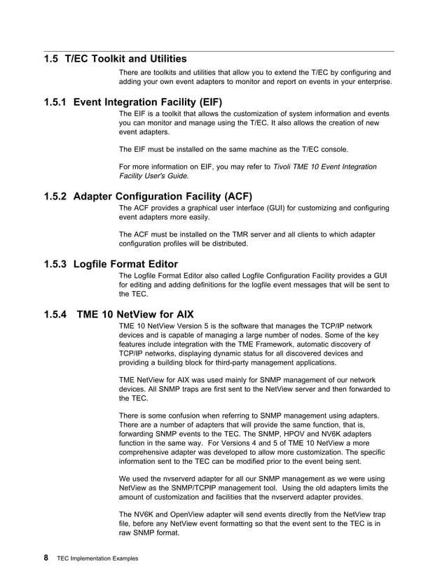 Tec implementation examples sg245216 | PDF
