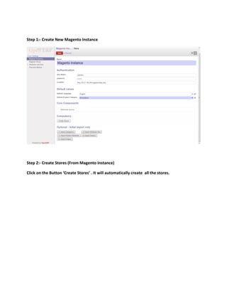 Magento Integration with OpenERP 7 | PDF