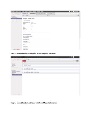 Magento Integration with OpenERP 7 | PDF