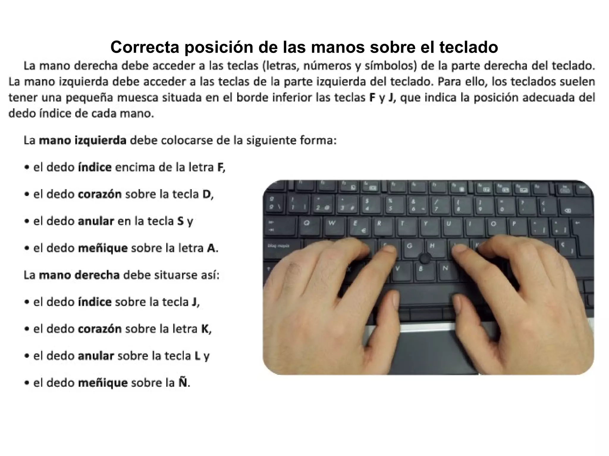 Aprende a utilizar el Teclado.