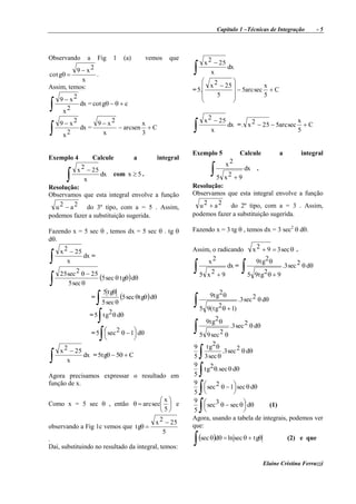 Tecnica de integracao resumo | PDF