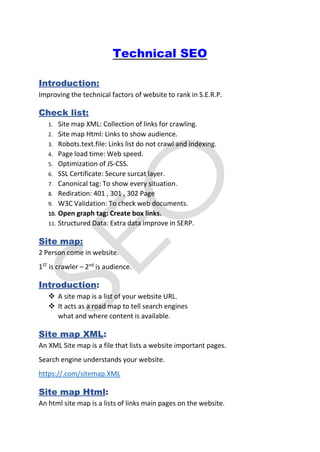 TECNICAL SEO FILE | DOCX