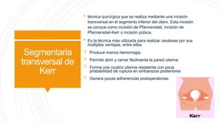 TECNICA QUIRURGICA para una cirugia de CESAREA (1).pptx