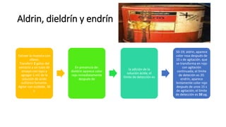 Tecnicas de analisis para deteccion de plaguicidas | PPTX