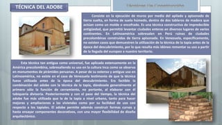 Tecnicas de construccion vzla colonial | PPTX