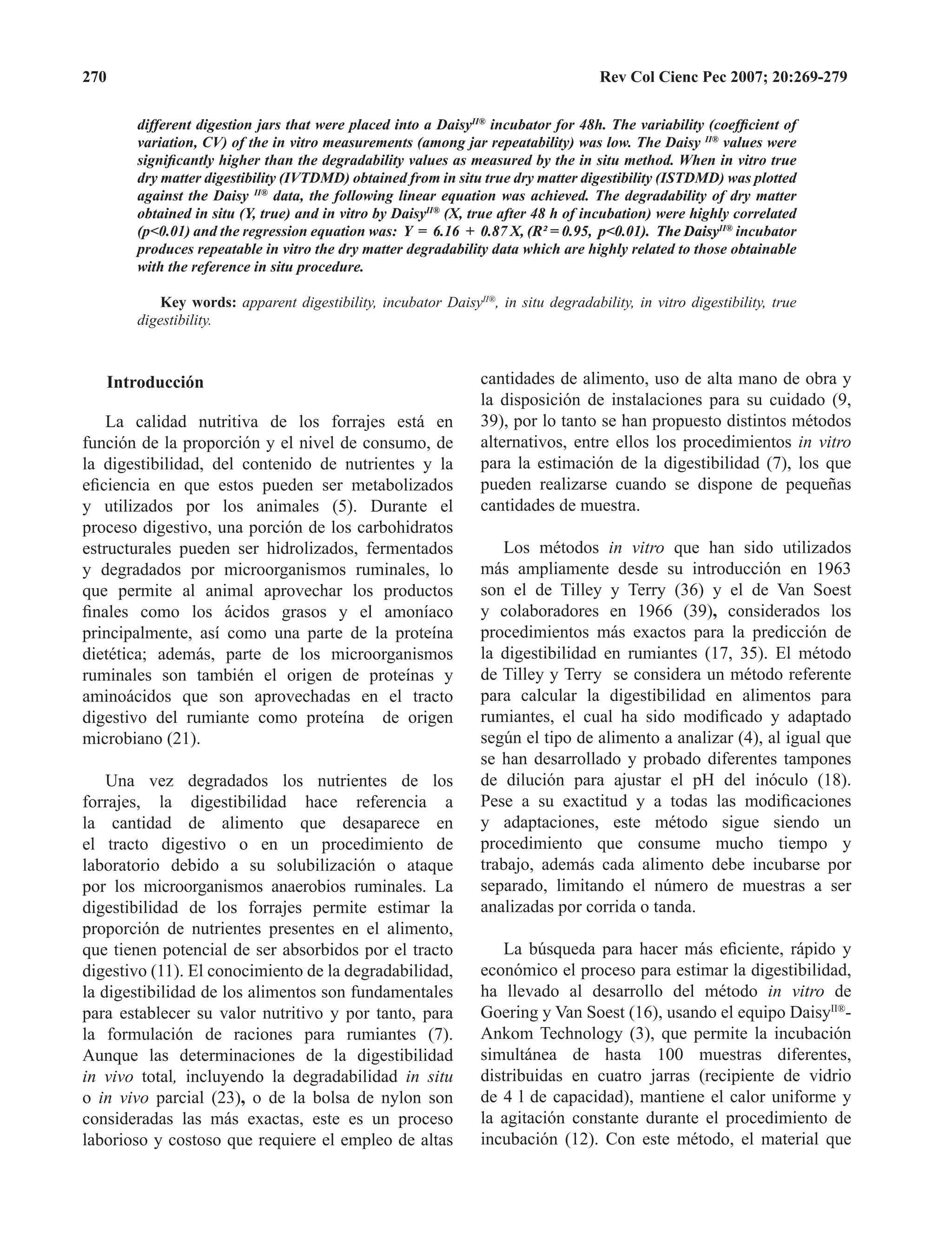 Tecnicas de digestibilidad | PDF