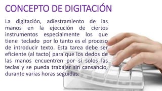 Técnicas de digitación. | PPTX