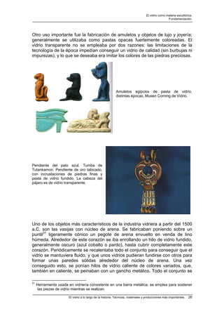 Tecnicas de fusion, termoformado, casting y pasta de vidrio | PDF