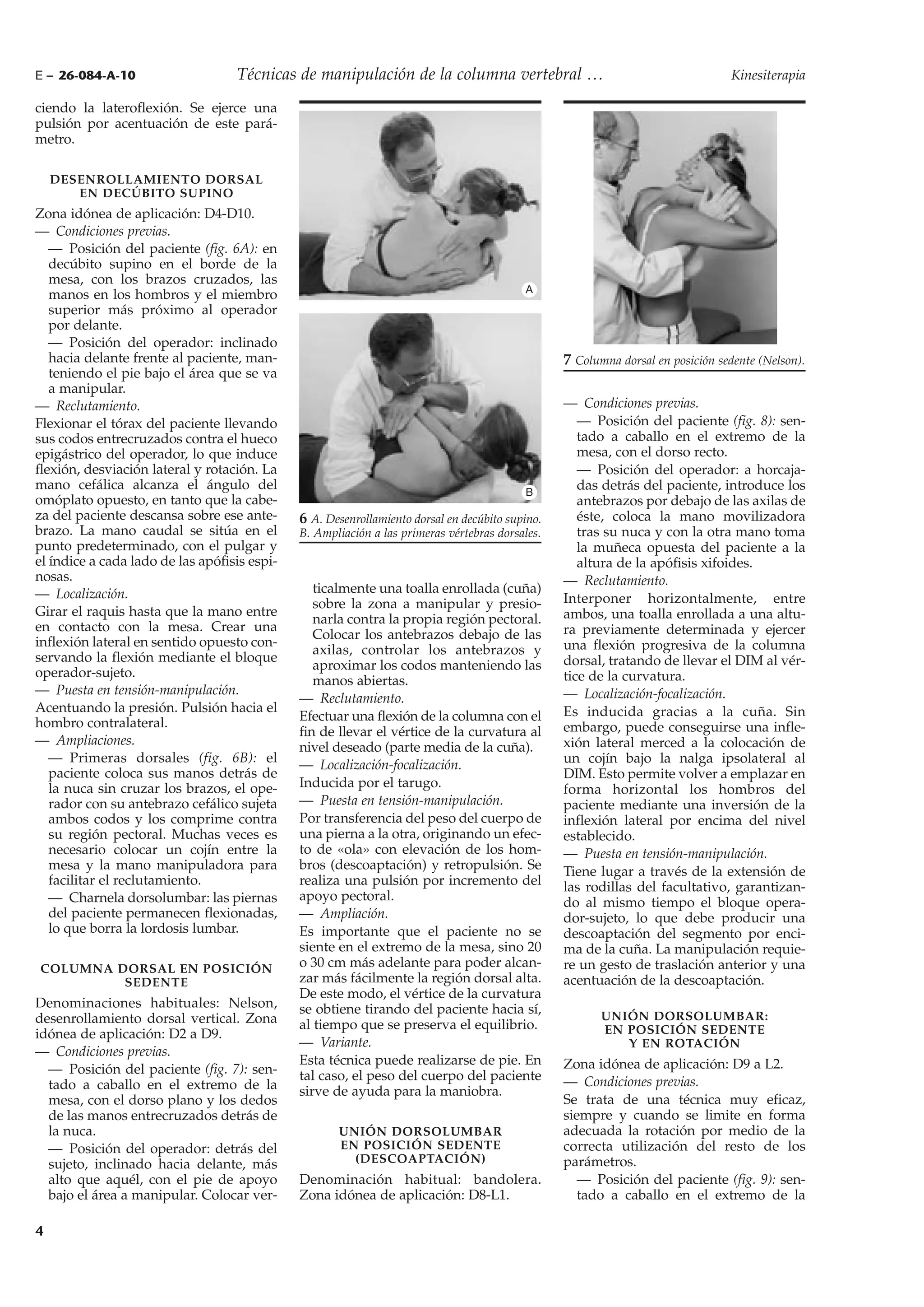 Tecnicas de manipulacion de la columnavertebral y articulaci | PDF