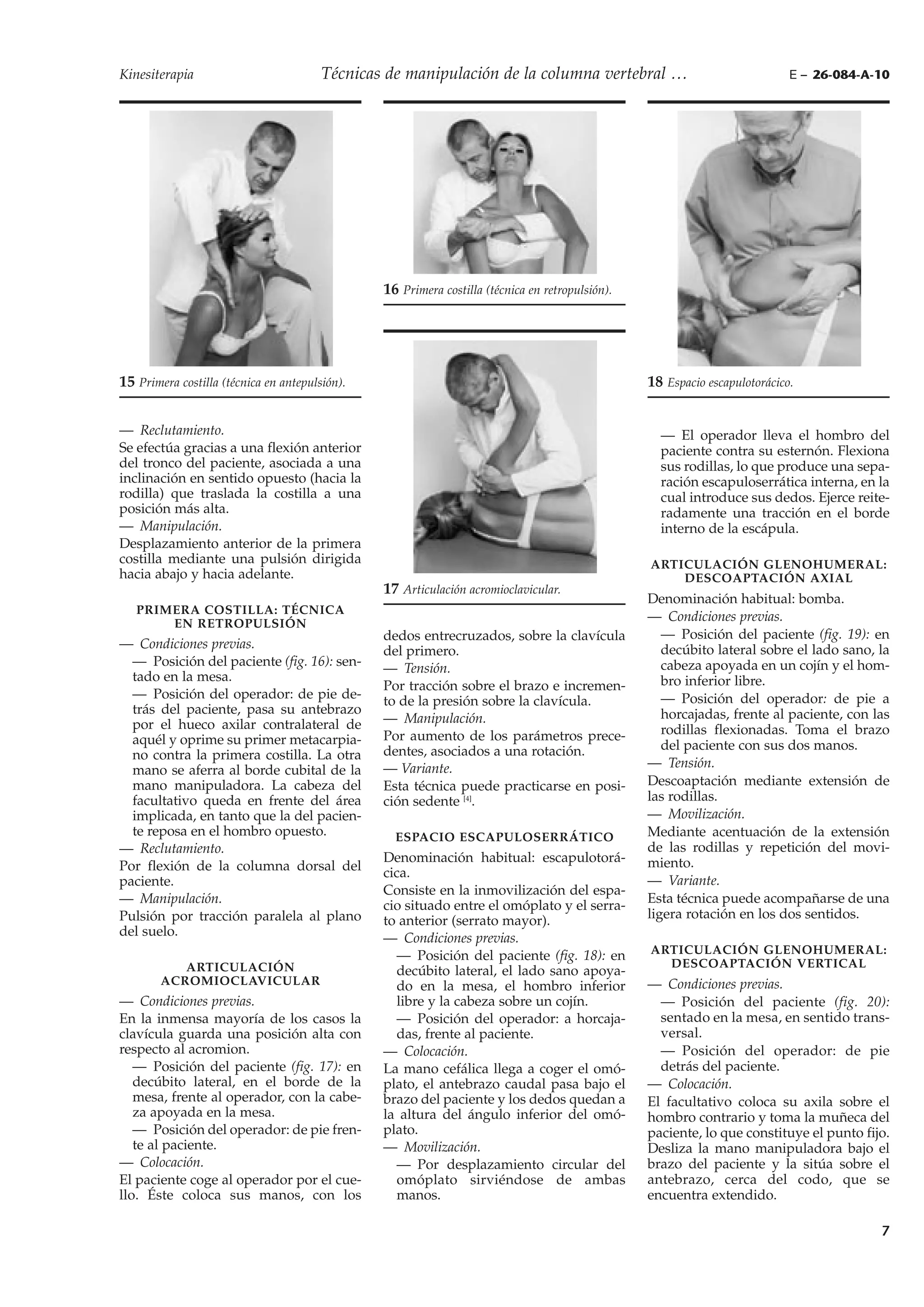Tecnicas de manipulacion de la columnavertebral y articulaci | PDF