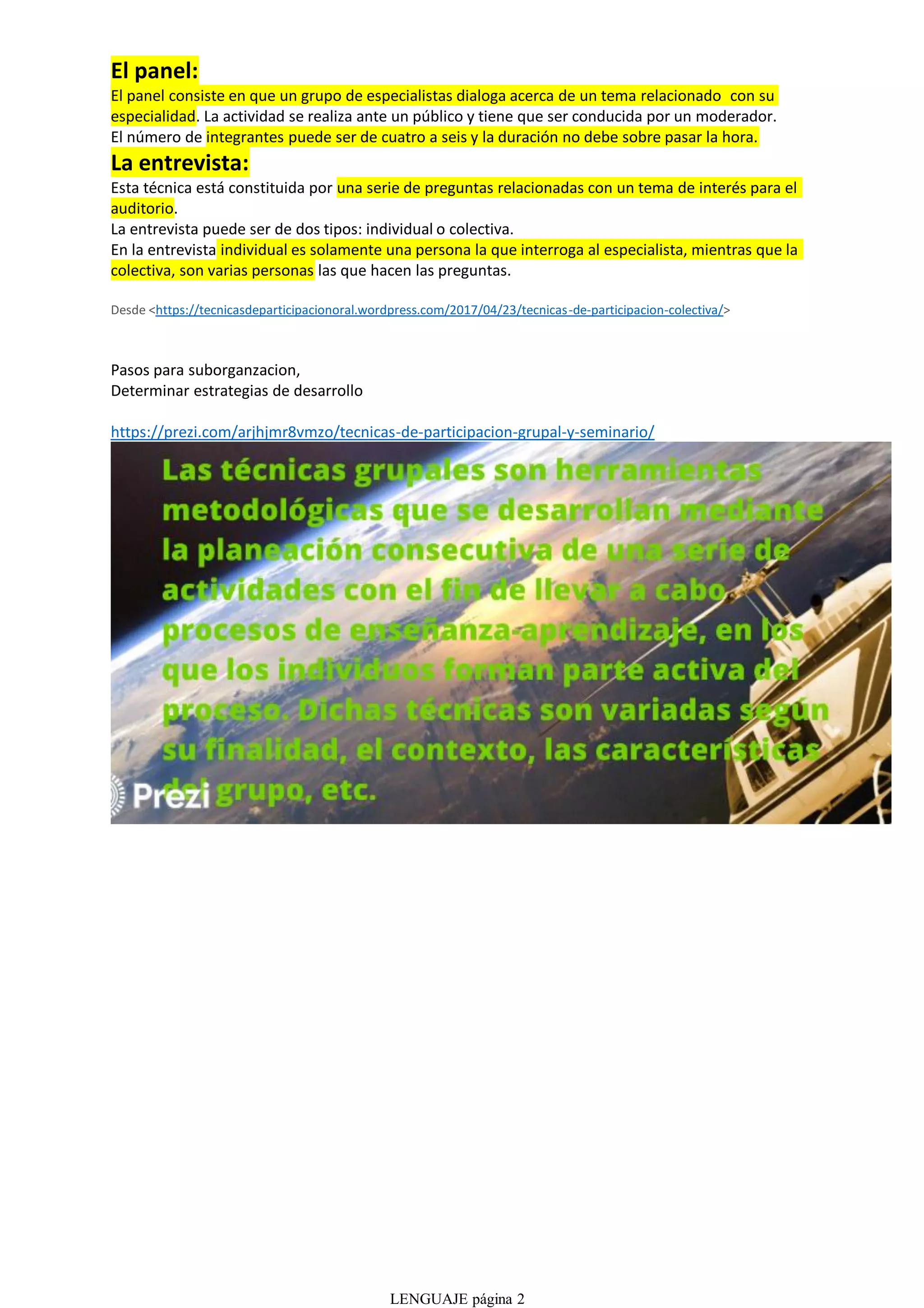 Tecnicas de participacion grupal | PDF