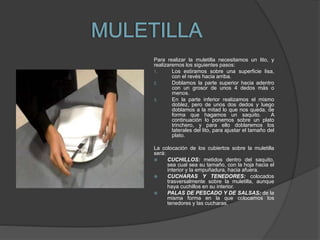 Tecnicas de servicio de alimentos y bebidas | PPTX