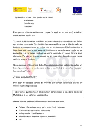 Tecnicas de venta David Perez | PDF