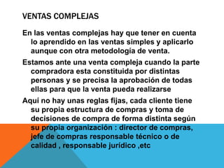 Tecnicas de ventas | PPTX