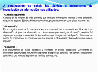 tecnicas e instrumentos de recojo de informacion.ppt