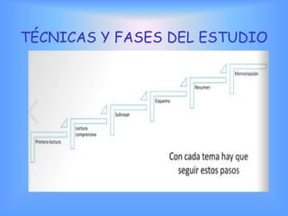 Técnicas de estudio para estudiantes de secundaria y bachillerato | PPT
