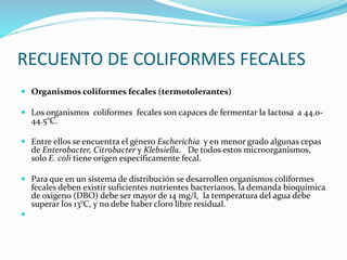 Tecnicas microbiologicas de agua | PPTX