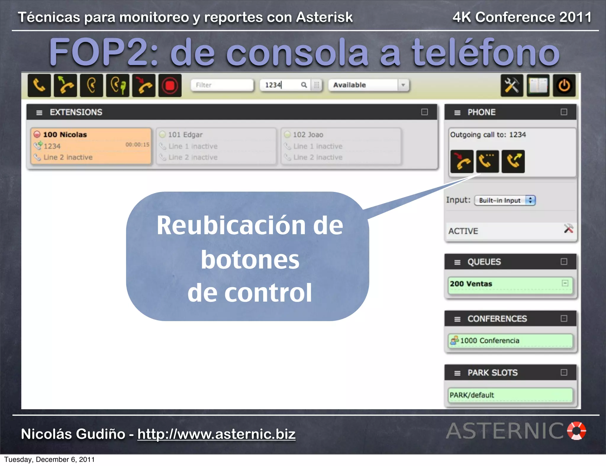 Tecnicas monitoreo reportes con Asterisk | PPT