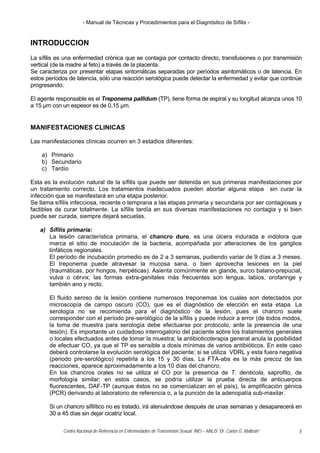 Tecnicas procedimientos sifilis_2010 | PDF