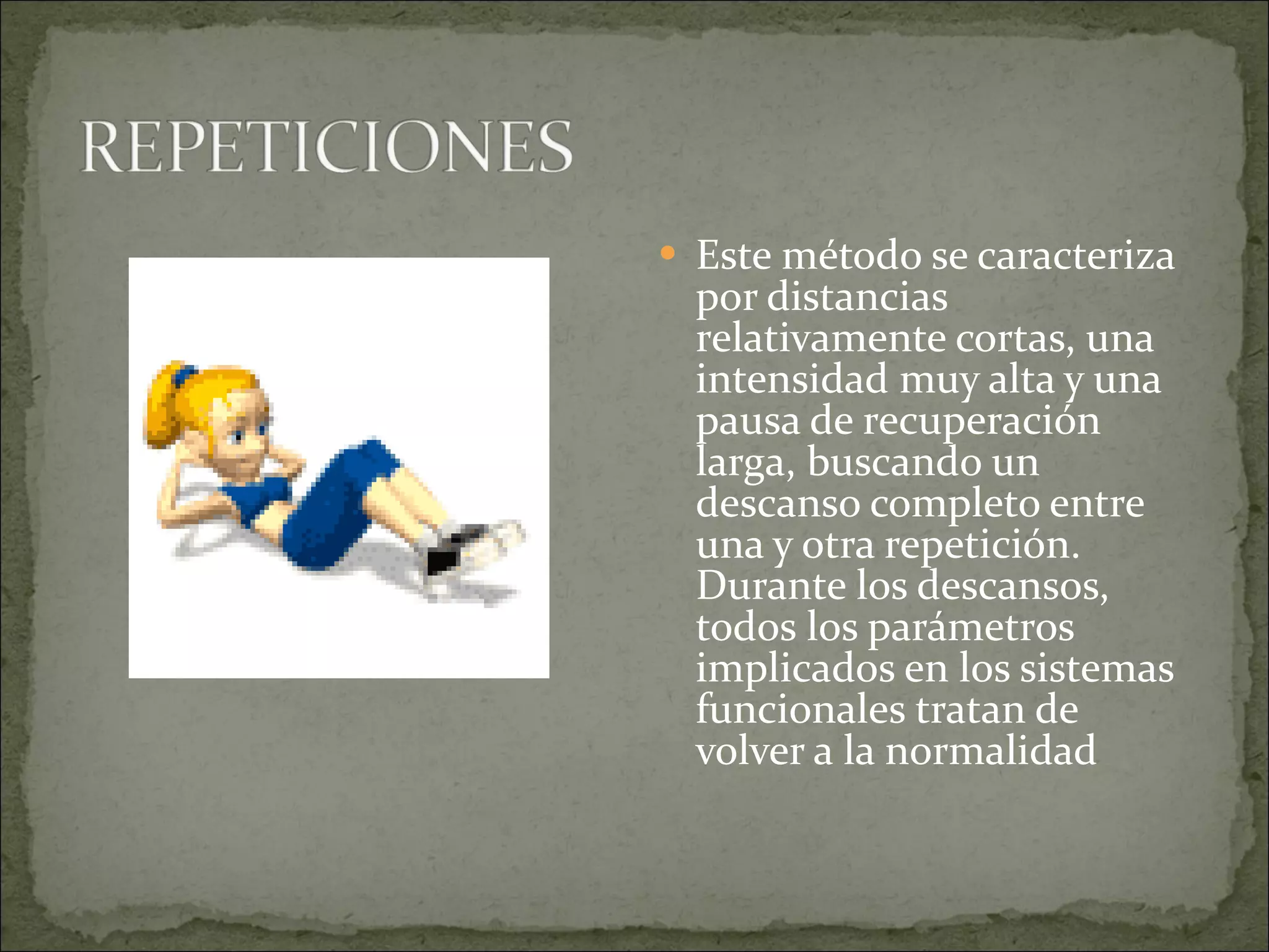 Tecnicas y metodos de entrenamiento físico | PPT