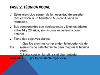 Ejercicios de Técnica Vocal | PPTX