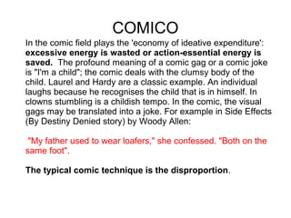 Tecniche di comicità | PPT