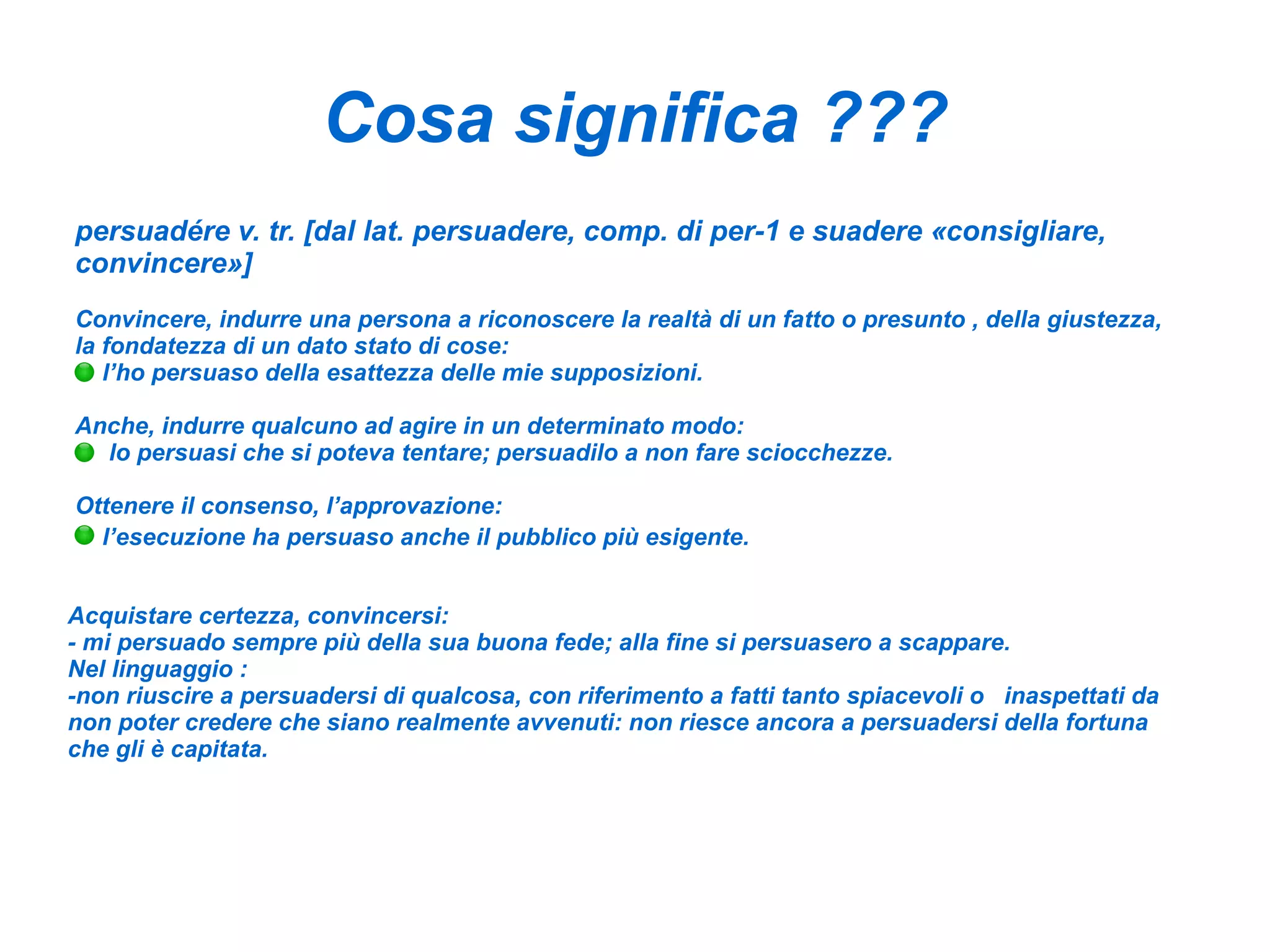 Tecniche di persuasione | ODP