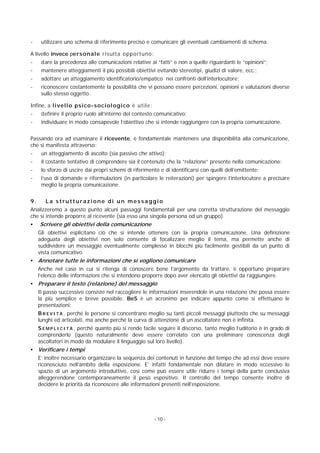 Tecniche per la gestione della comunicazione interpersonale | PDF