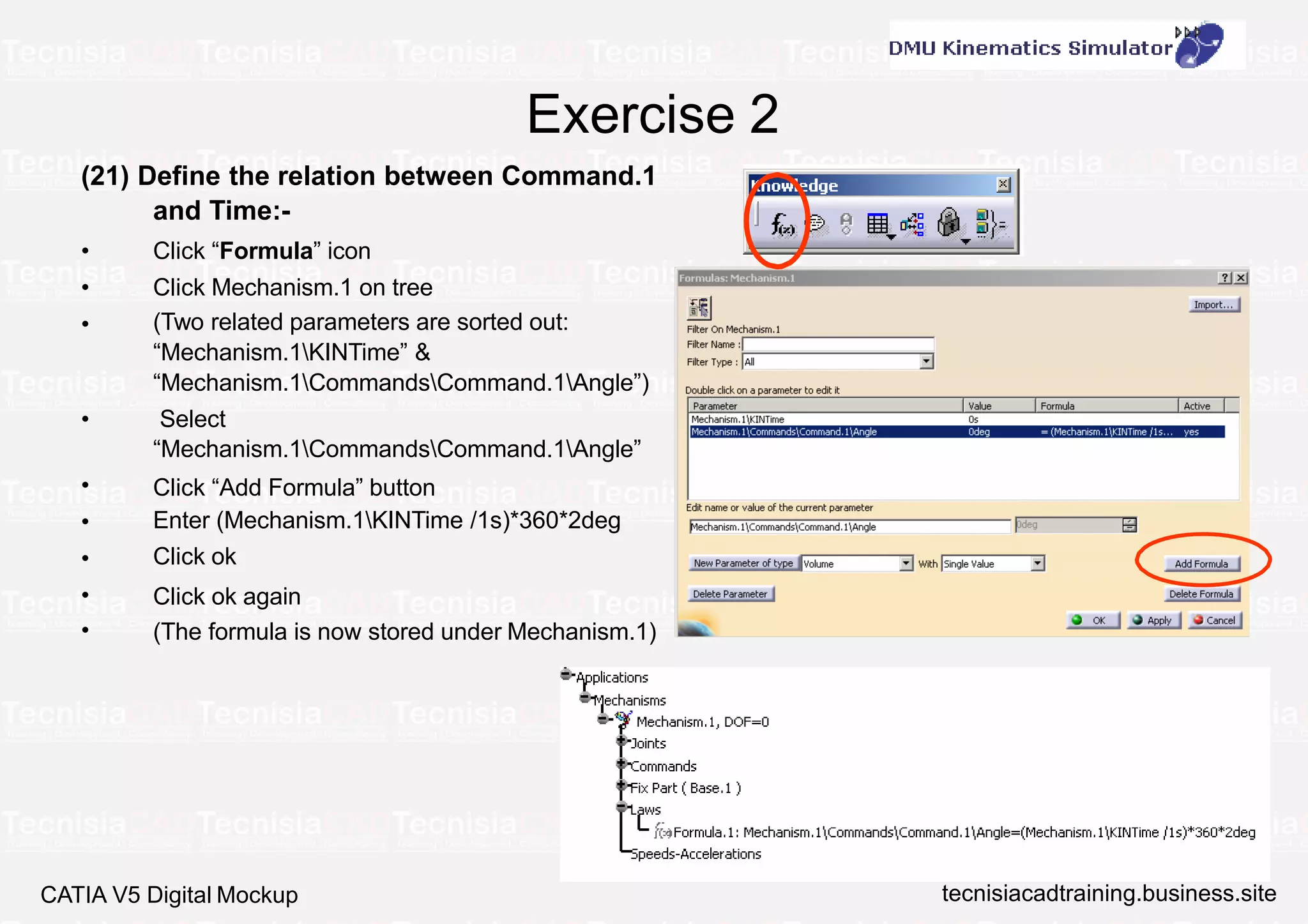 CATIA DMU Kinematic Simulation - TecnisiaCAD | PDF