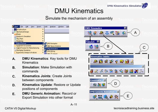 CATIA DMU Kinematic Simulation - TecnisiaCAD | PDF