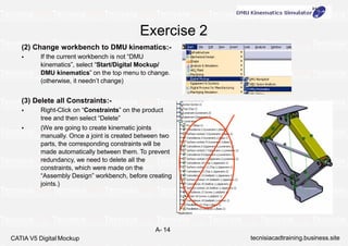 CATIA DMU Kinematic Simulation - TecnisiaCAD | PDF