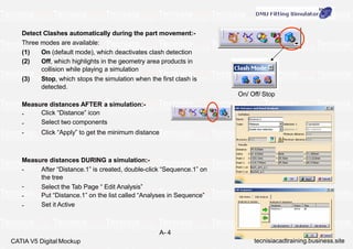 CATIA DMU Kinematic Simulation - TecnisiaCAD | PDF