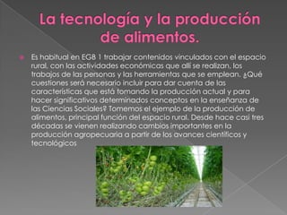 Tecnología de los alimentos | PPTX